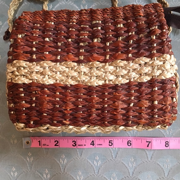 Bags | Cute Rattan Crossbody Purse | Poshmark
